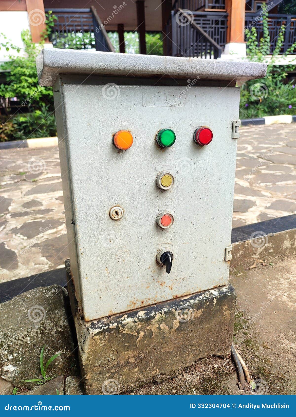 Old Electrical Panel Box in Jakarta, Indonesia Stock Photo - Image of ...
