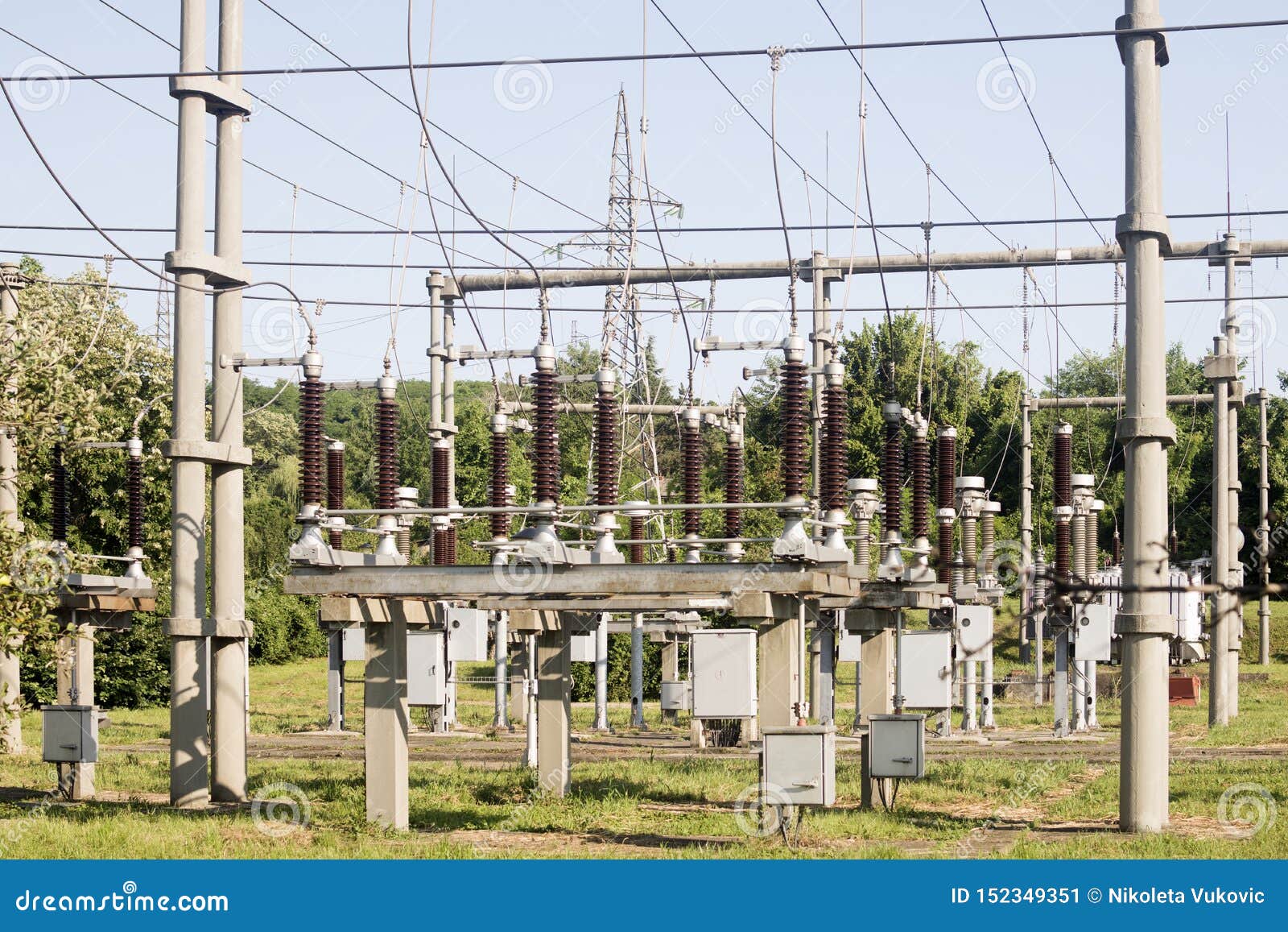 Old electrical substation stock image. Image of infrastructure - 152349351