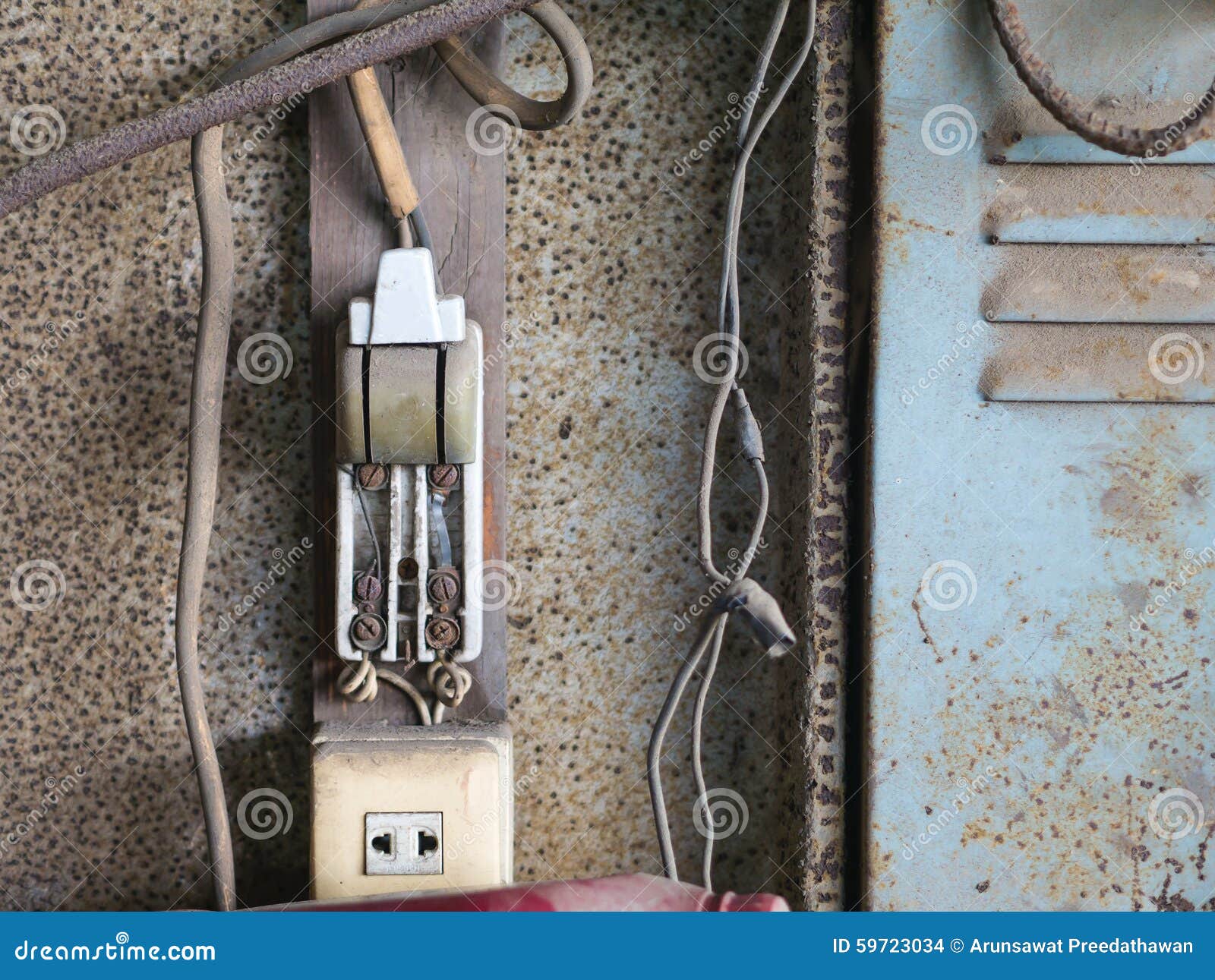 Old Electrical Switch Board Full of Rust. Stock Photo - Image of ...