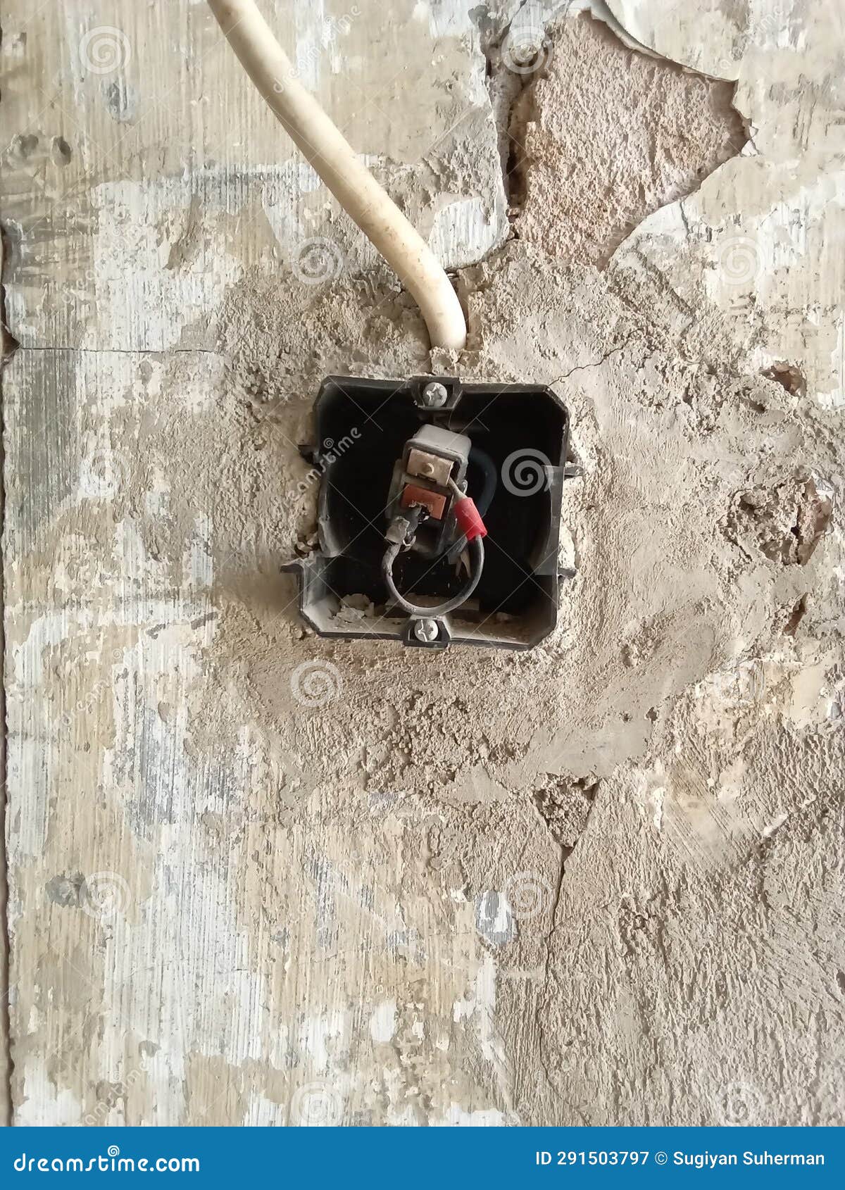 An Old Electrical Switch that Opens but Still Works Stock Image - Image ...