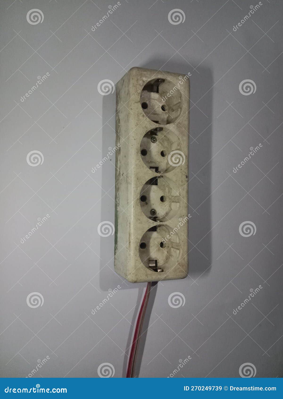 Old Electrical Terminals with Style Stock Image - Image of wood ...