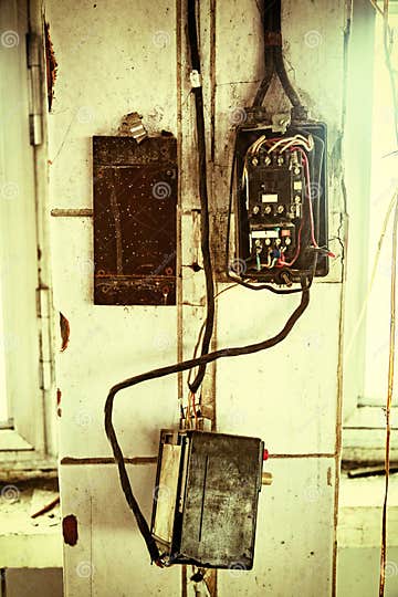 Old electrical wiring stock image. Image of wiring, dashboard - 90060983