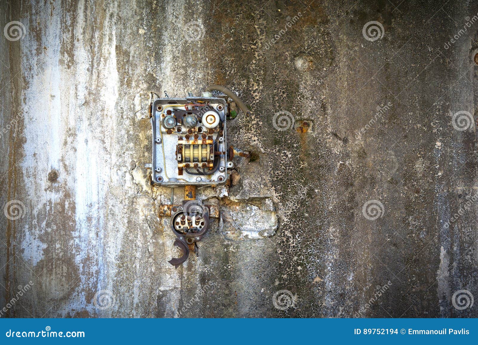 Old Electricity Installation Stock Photo - Image of industrial ...