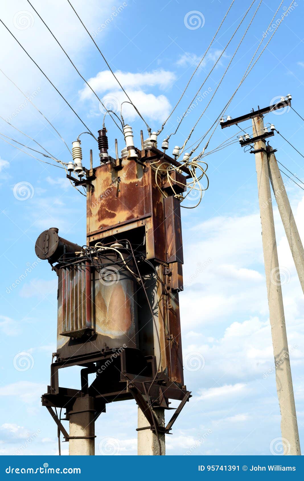 Rusting Transformer Indentations Royalty-Free Stock Photography ...
