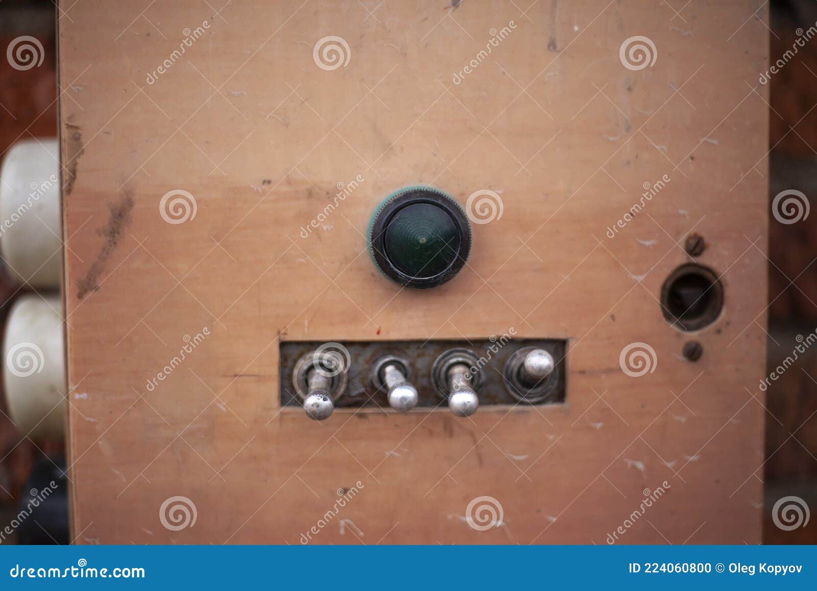 Old Electricity Switches. Amplifier Control Stock Photo - Image of ...
