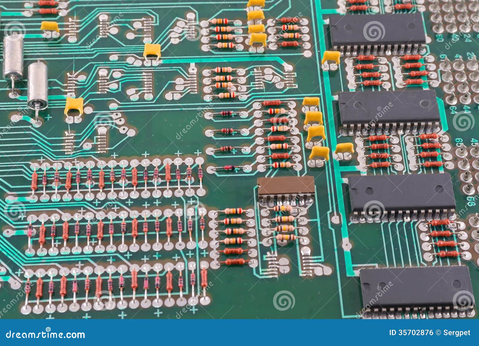 Old Electronic Circuit Board Stock Photo - Image of electronic ...