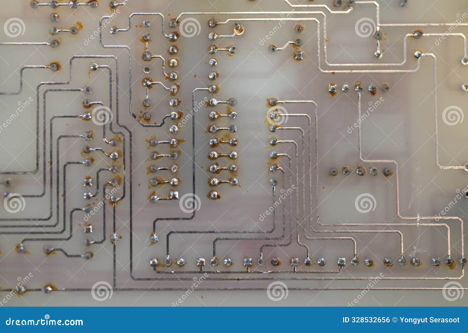 Old Electronic Circuit Board and Obsolete Technology Stock Photo ...