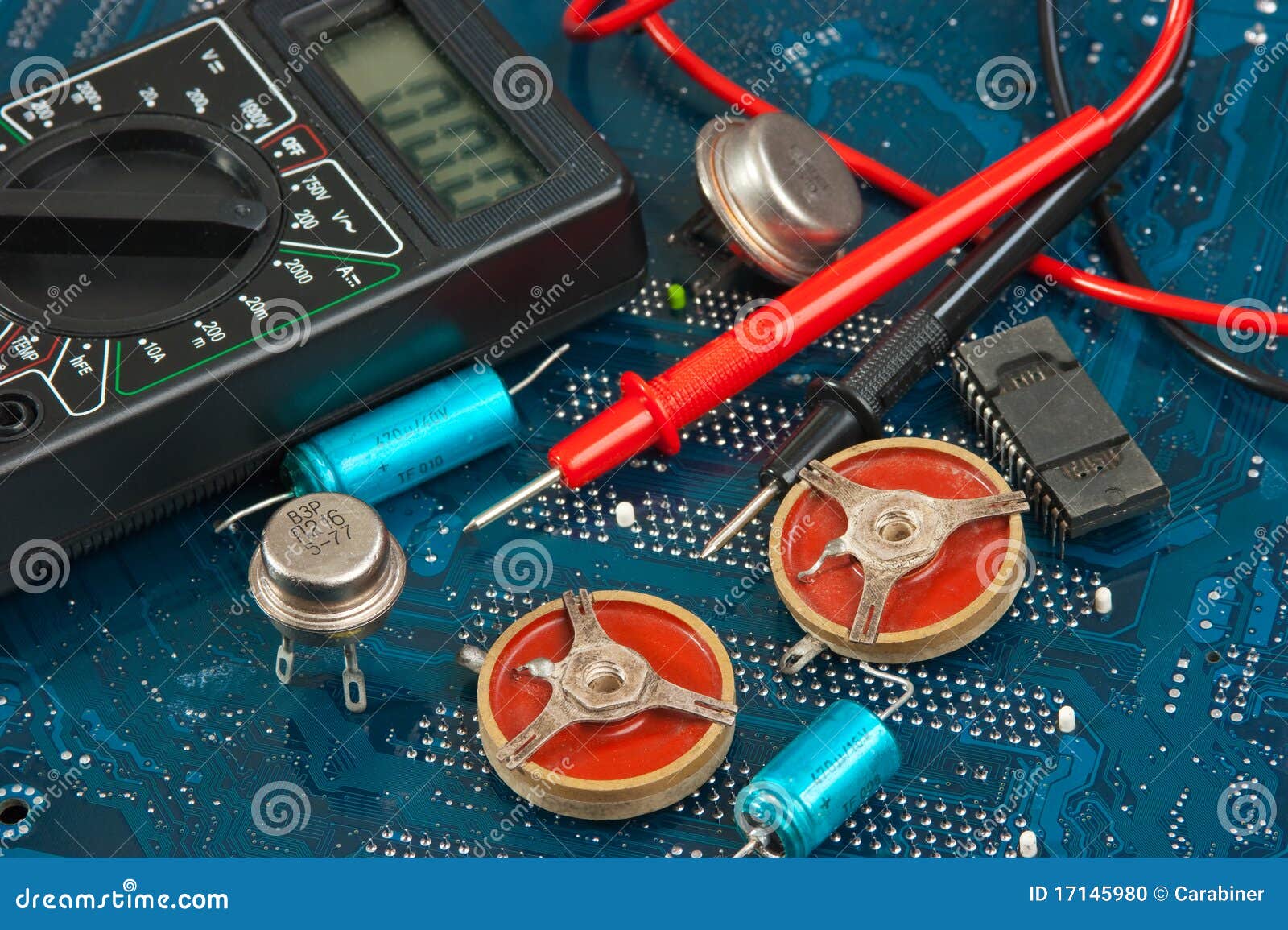 Old electronic components stock photo. Image of construction - 17145980
