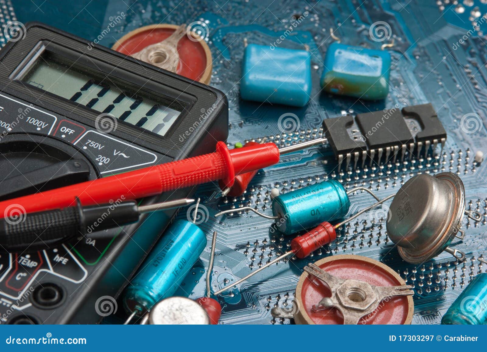 Old electronic components stock image. Image of electronics - 17303297