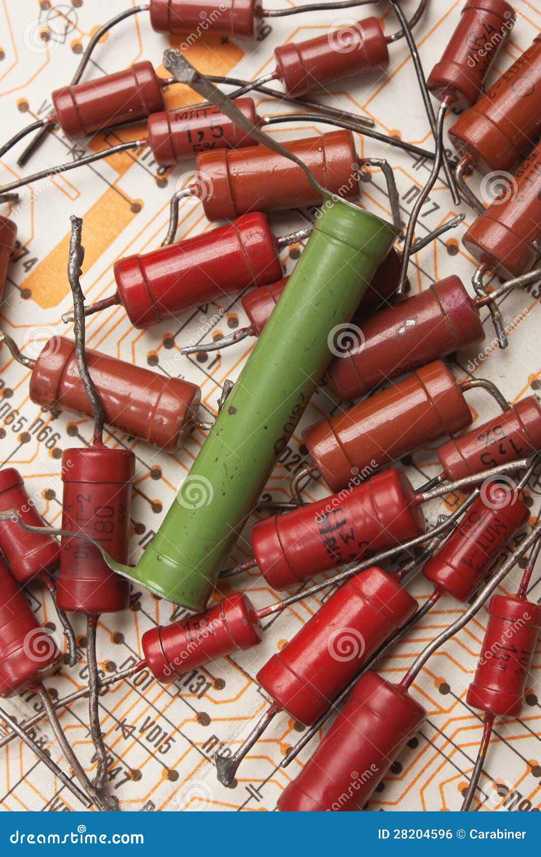 Old electronic components stock photo. Image of equipment - 28204596