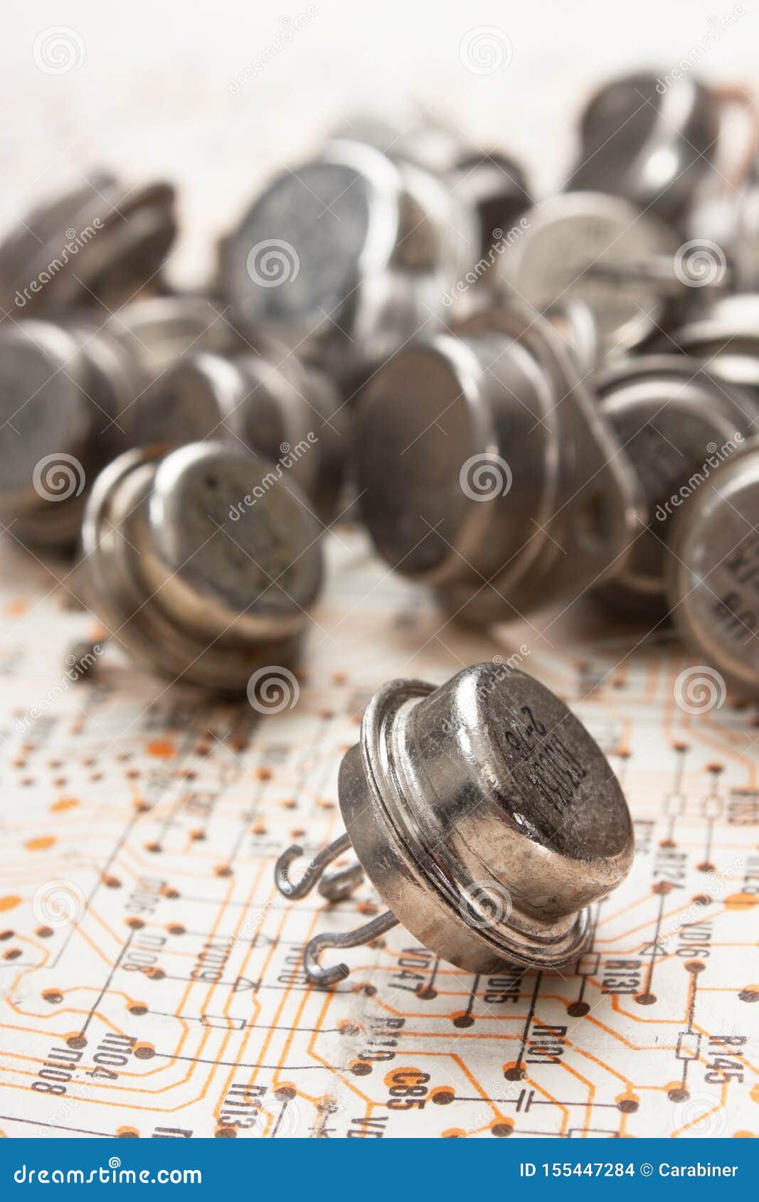 Old electronic components stock photo. Image of radio - 155447284