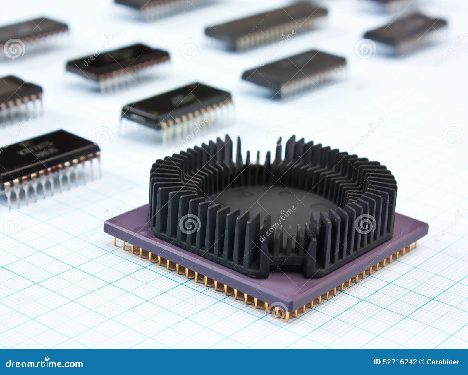 Old electronic components stock photo. Image of measurement - 52716242