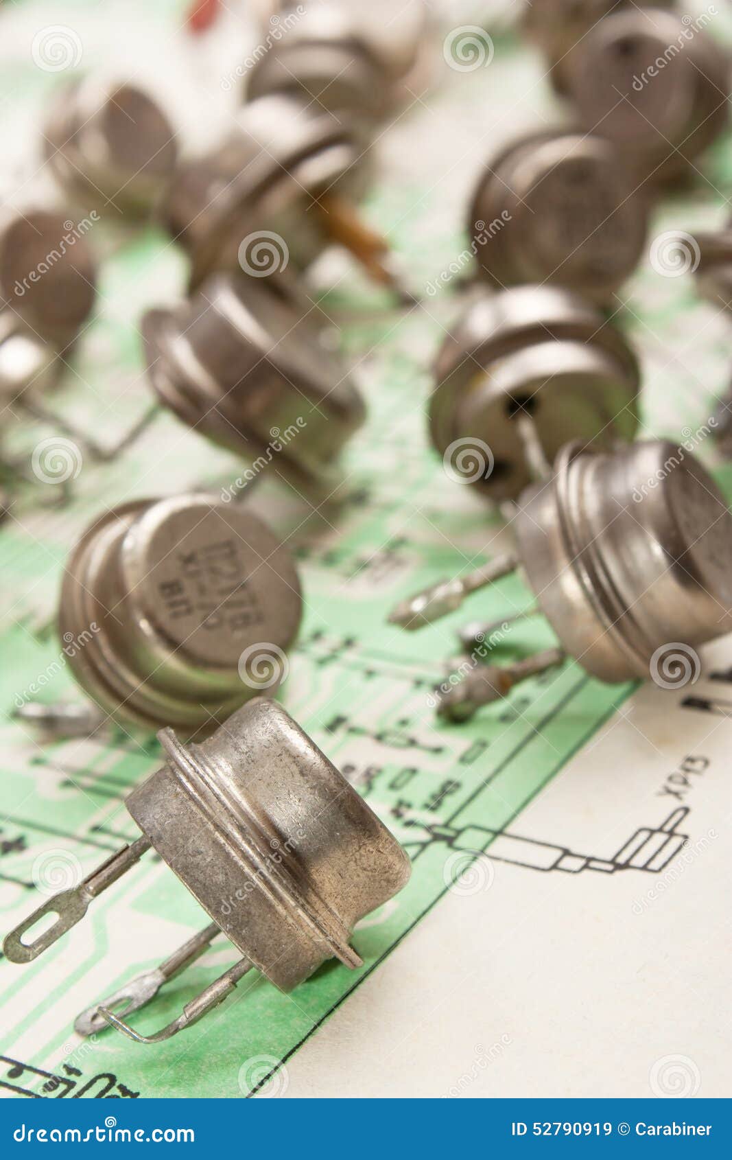 Old electronic components stock image. Image of electric - 52790919