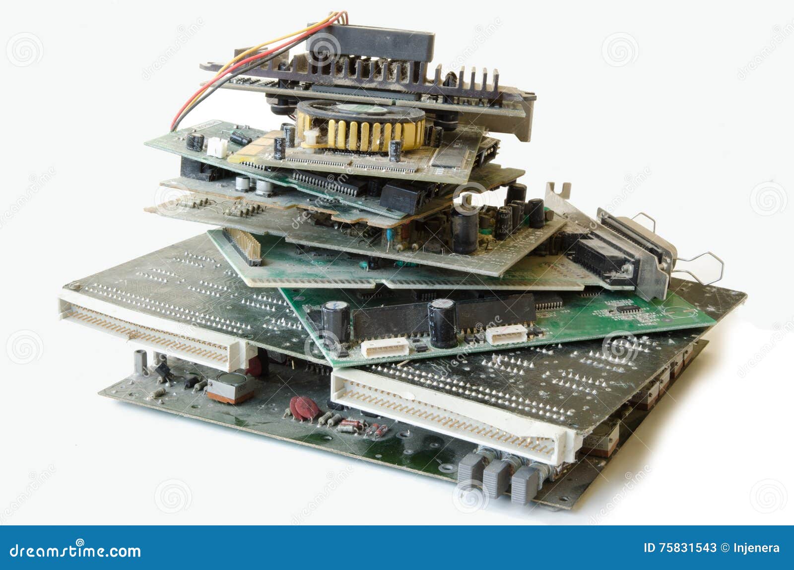 Old electronic parts stock image. Image of circuit, equipment - 75831543