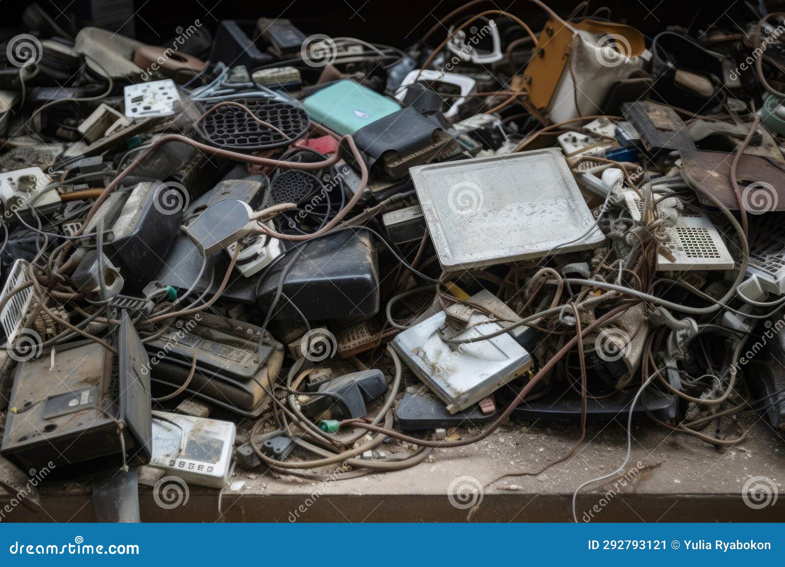 Old Electronic Waste. Generate Ai Stock Image - Image of electronic ...