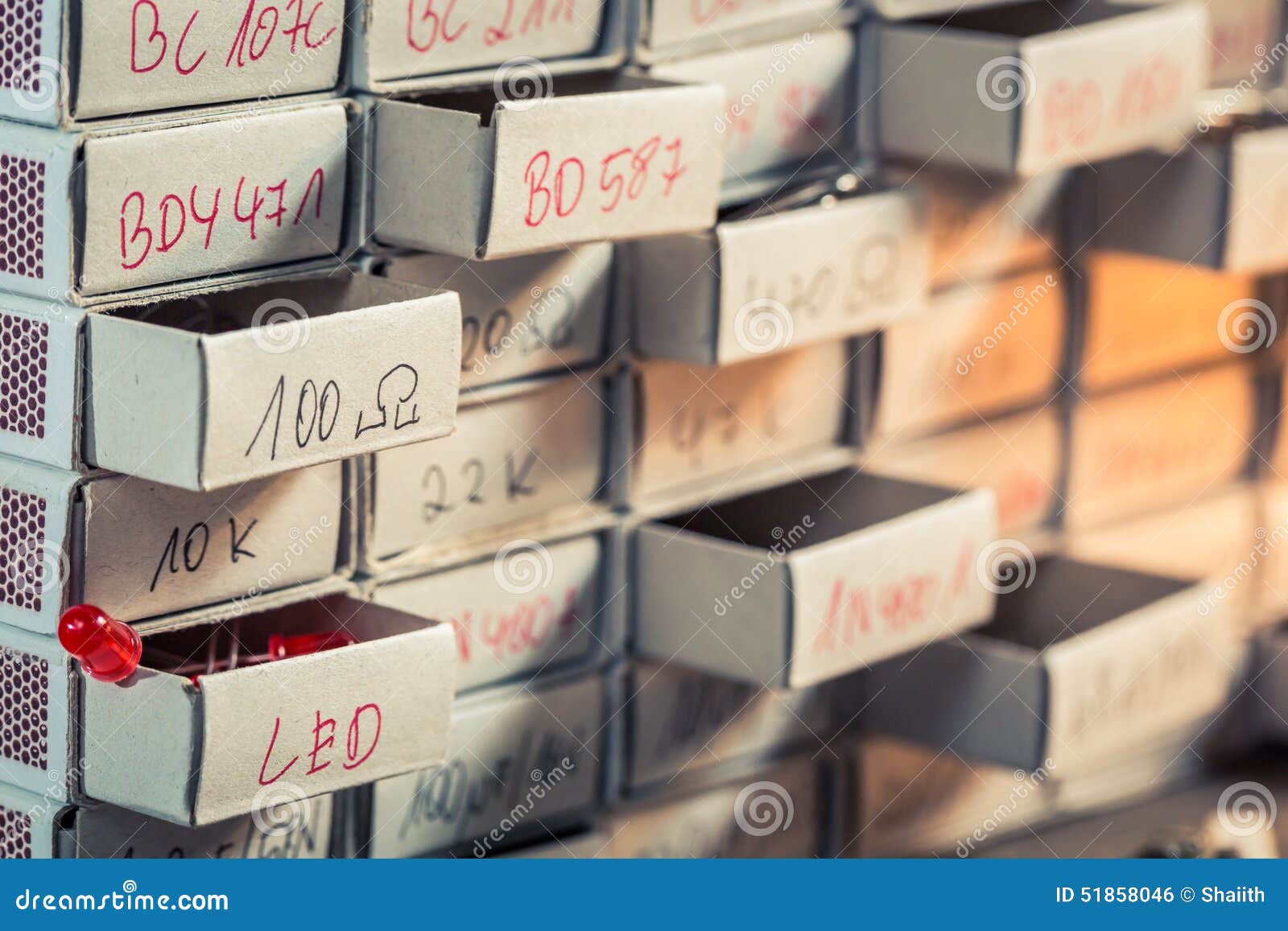 Old Electronics Components in Physics Lab Stock Photo - Image of ...
