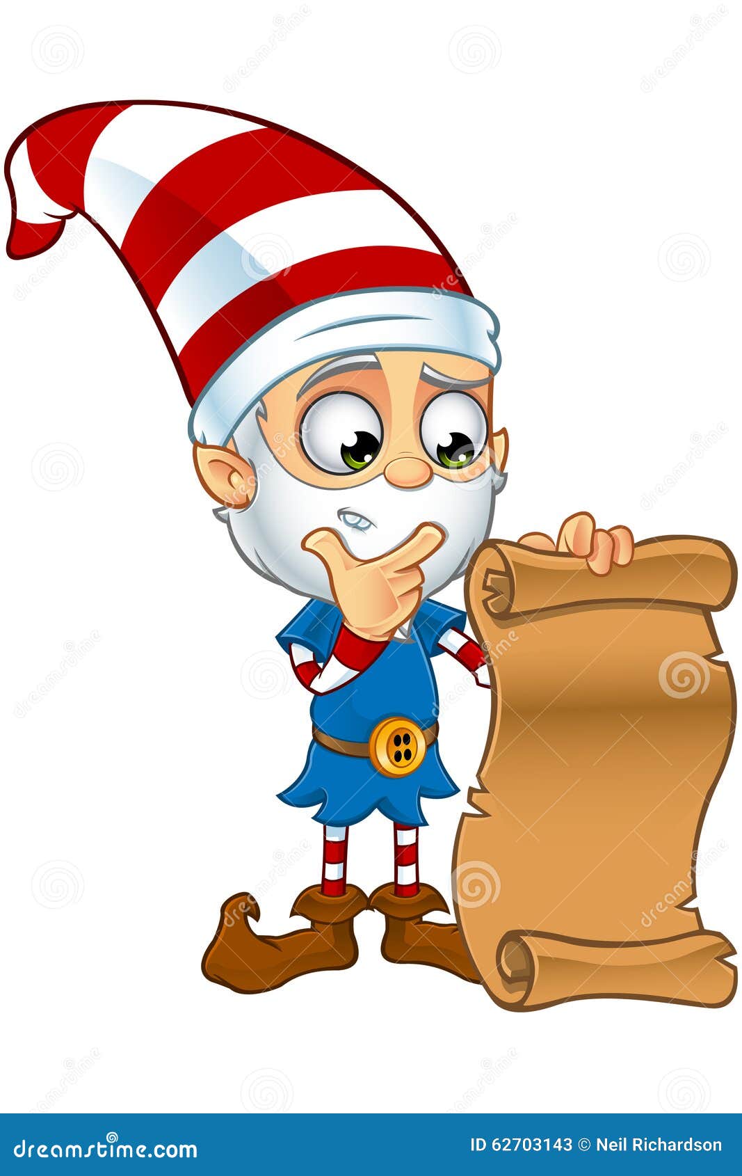 Old Elf Character stock vector. Illustration of december - 62703143