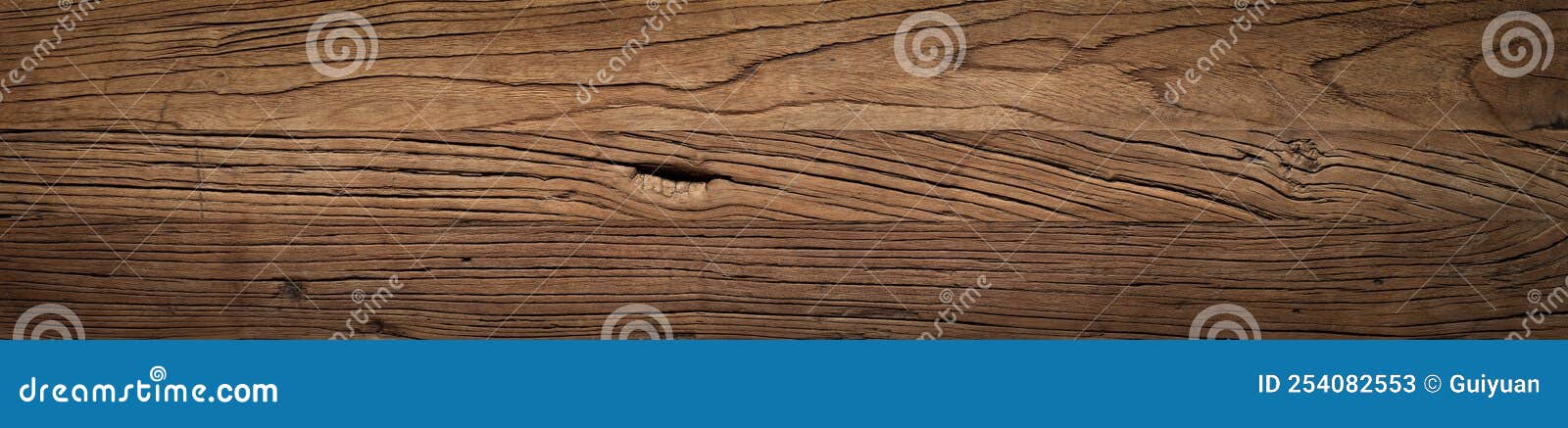 Old Elm Texture Long Background. Dark Tone Wood Plank Texture ...