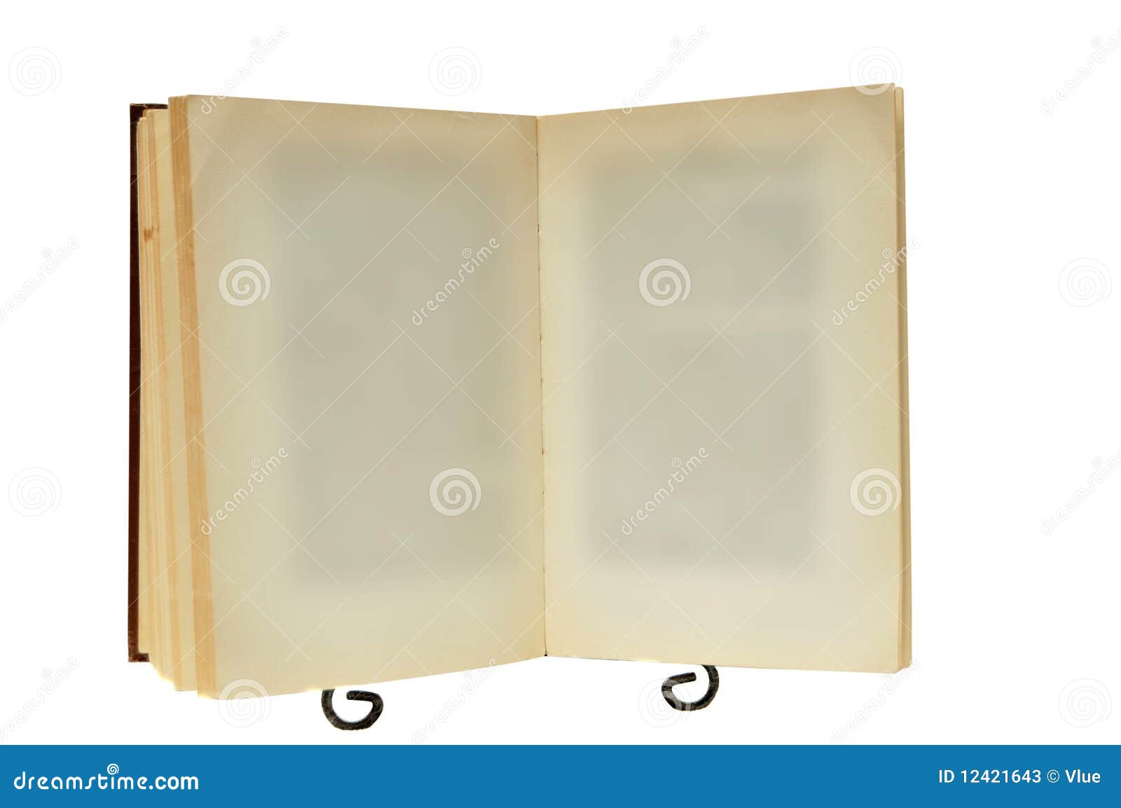 Old Empty Blank Book on Stand Stock Image - Image of book, stand: 12421643
