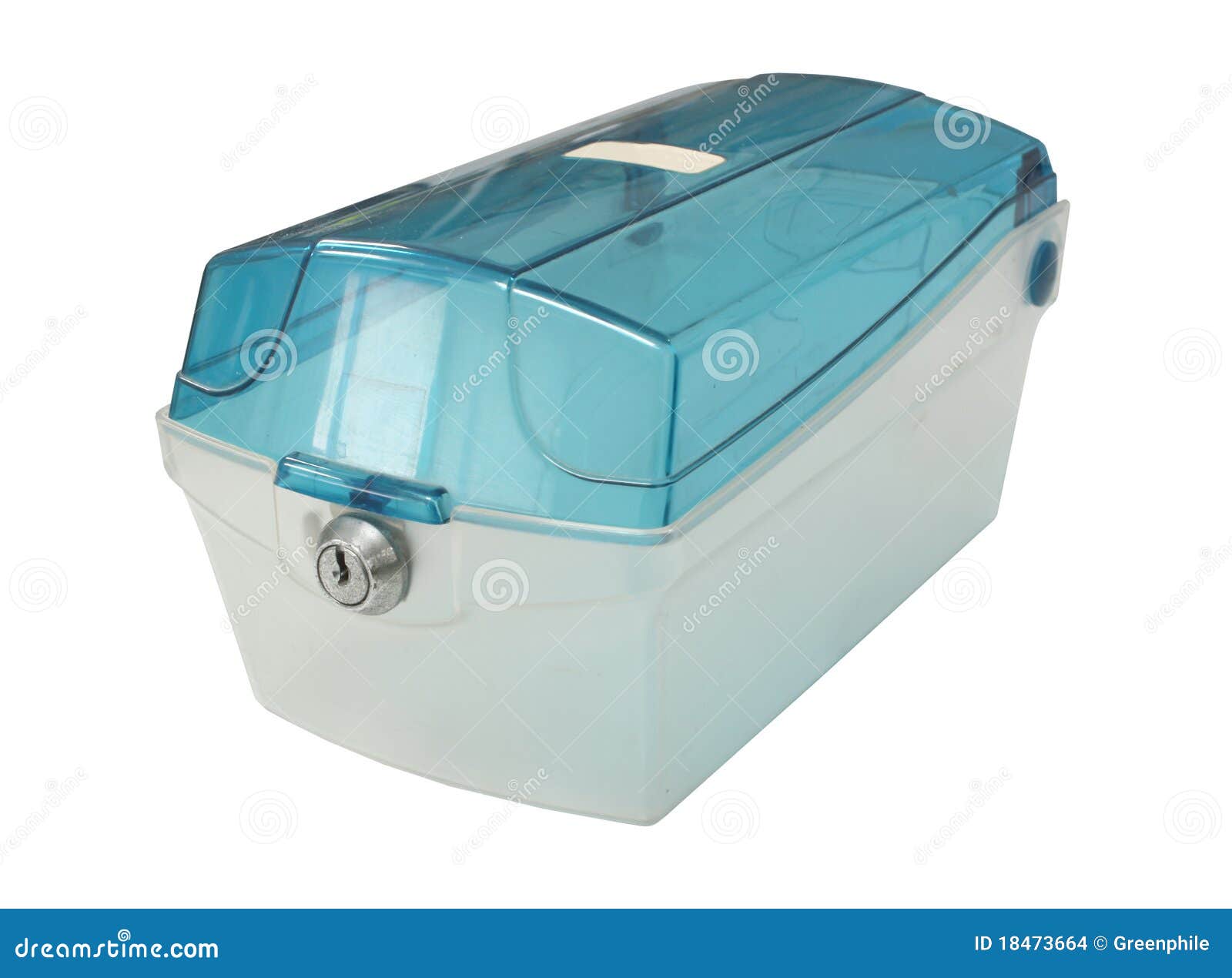 Old empty blue plastic box stock photo. Image of single - 18473664