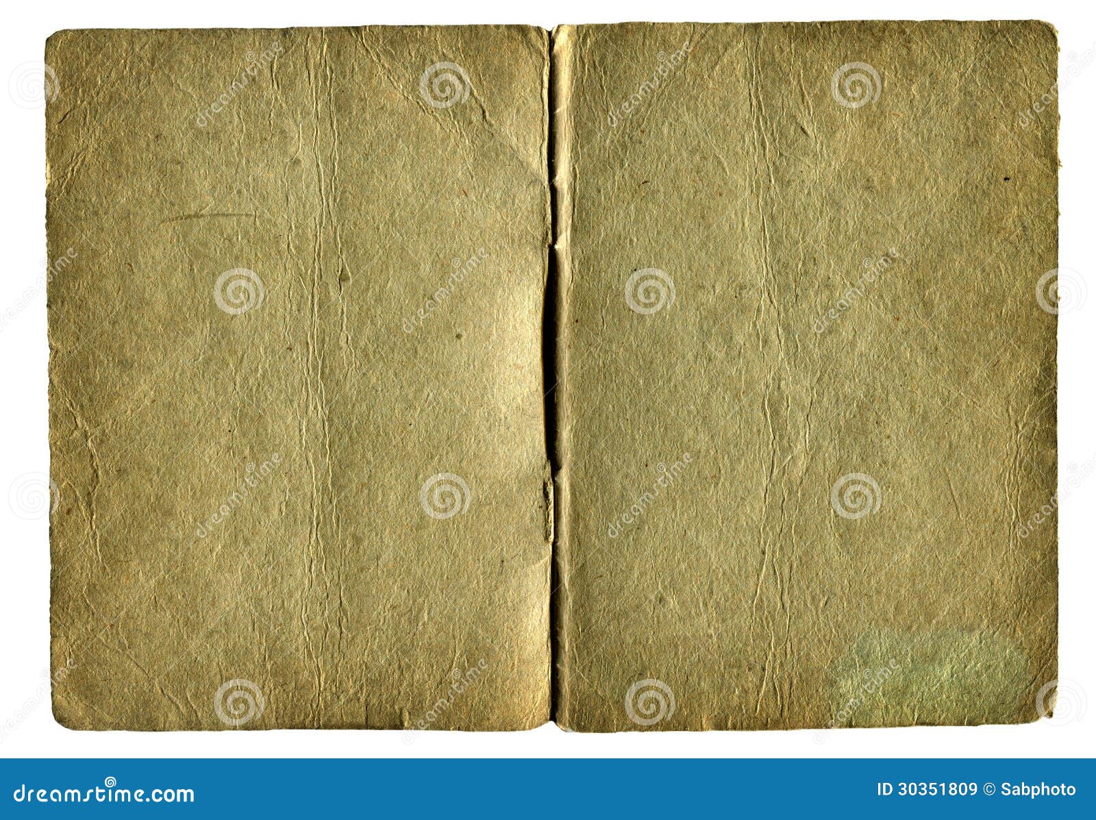 Old empty book isolated stock image. Image of dirty, antique - 30351809