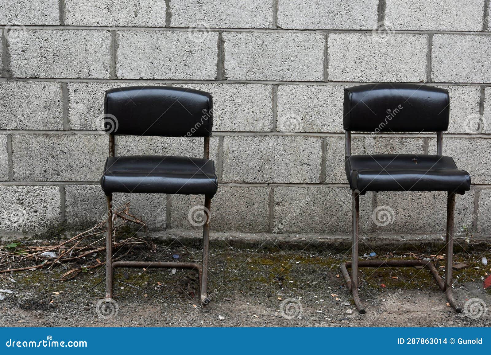 Old empty chairs stock photo. Image of chair, loneliness - 287863014