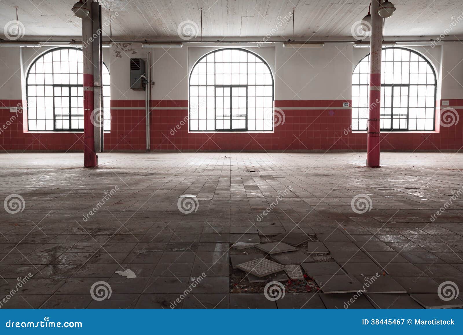 Dark Empty Warehouse