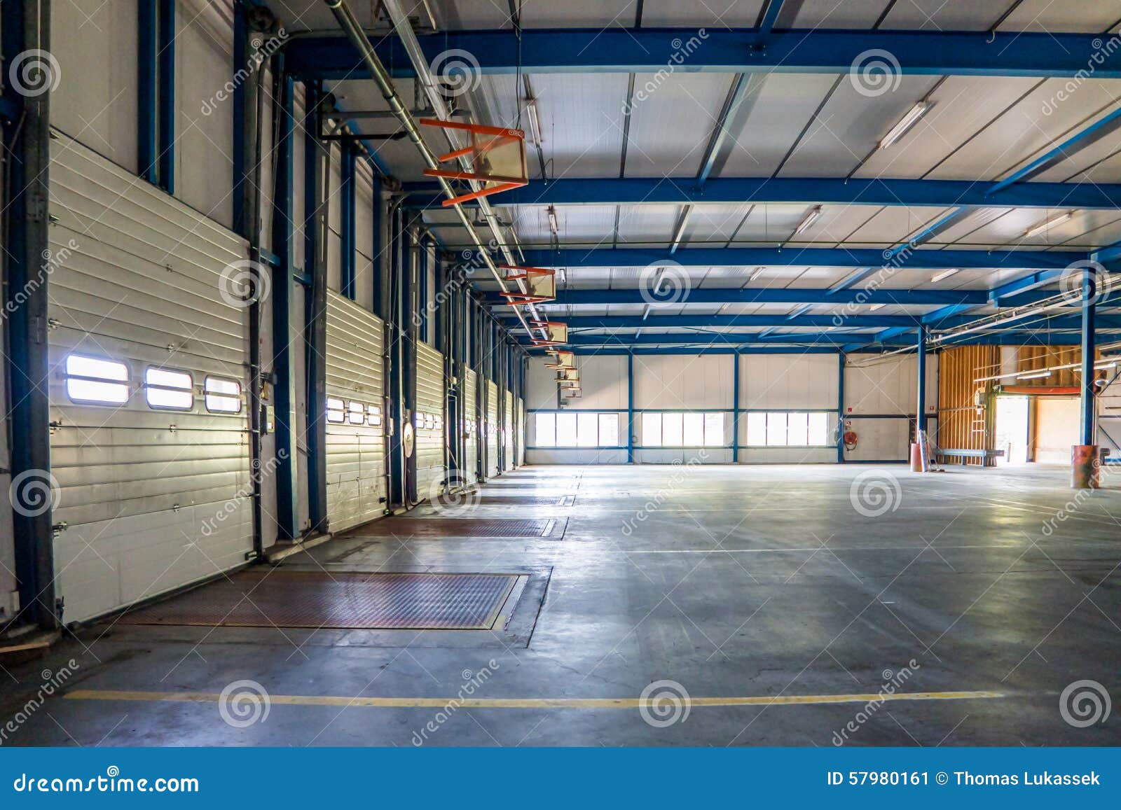 Old and Empty Industry Hall Stock Image - Image of warehouse, store ...