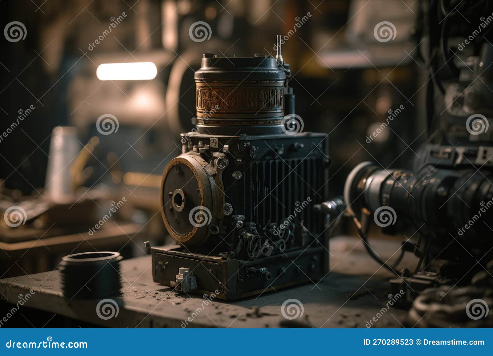 Old Empty Mechanical Workshop with Many Messy Things Created by ...