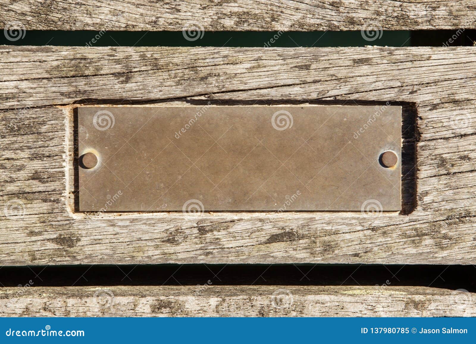 Old empty plaque stock image. Image of banner, blank - 137980785
