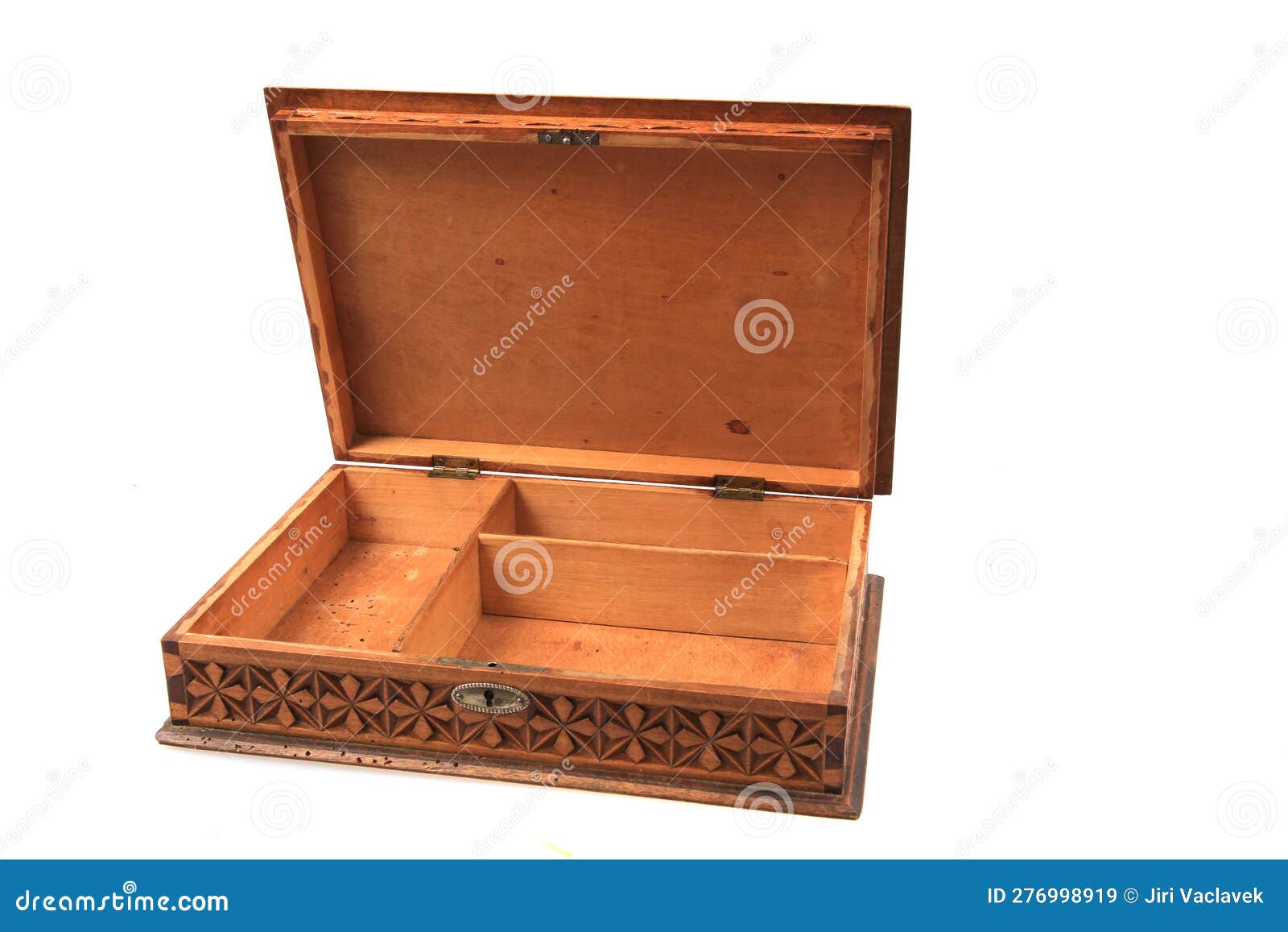 Old Empty Wooden Box Isolated Stock Image - Image of retro, empty ...