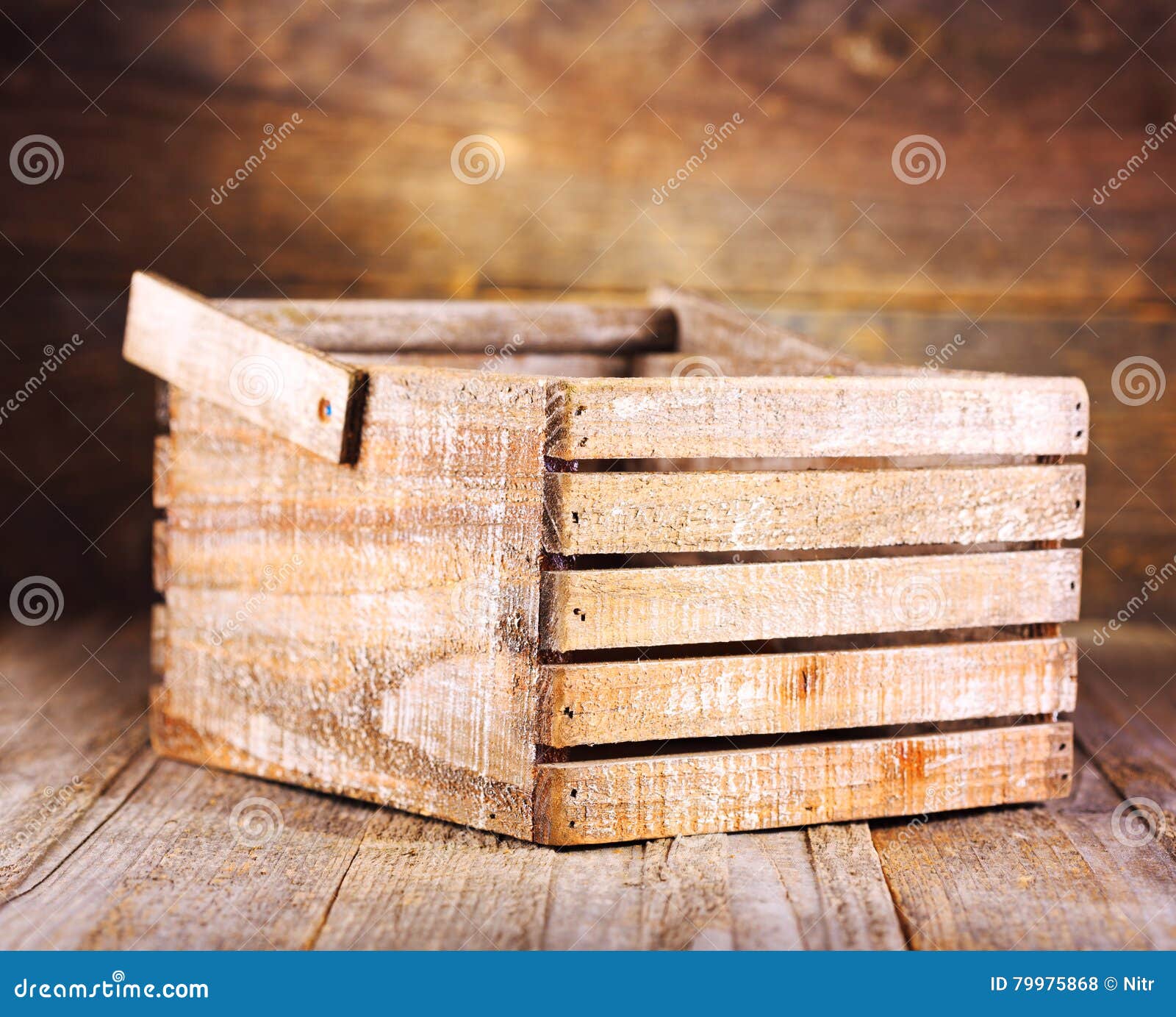 Old empty wooden box stock photo. Image of board, brown - 79975868