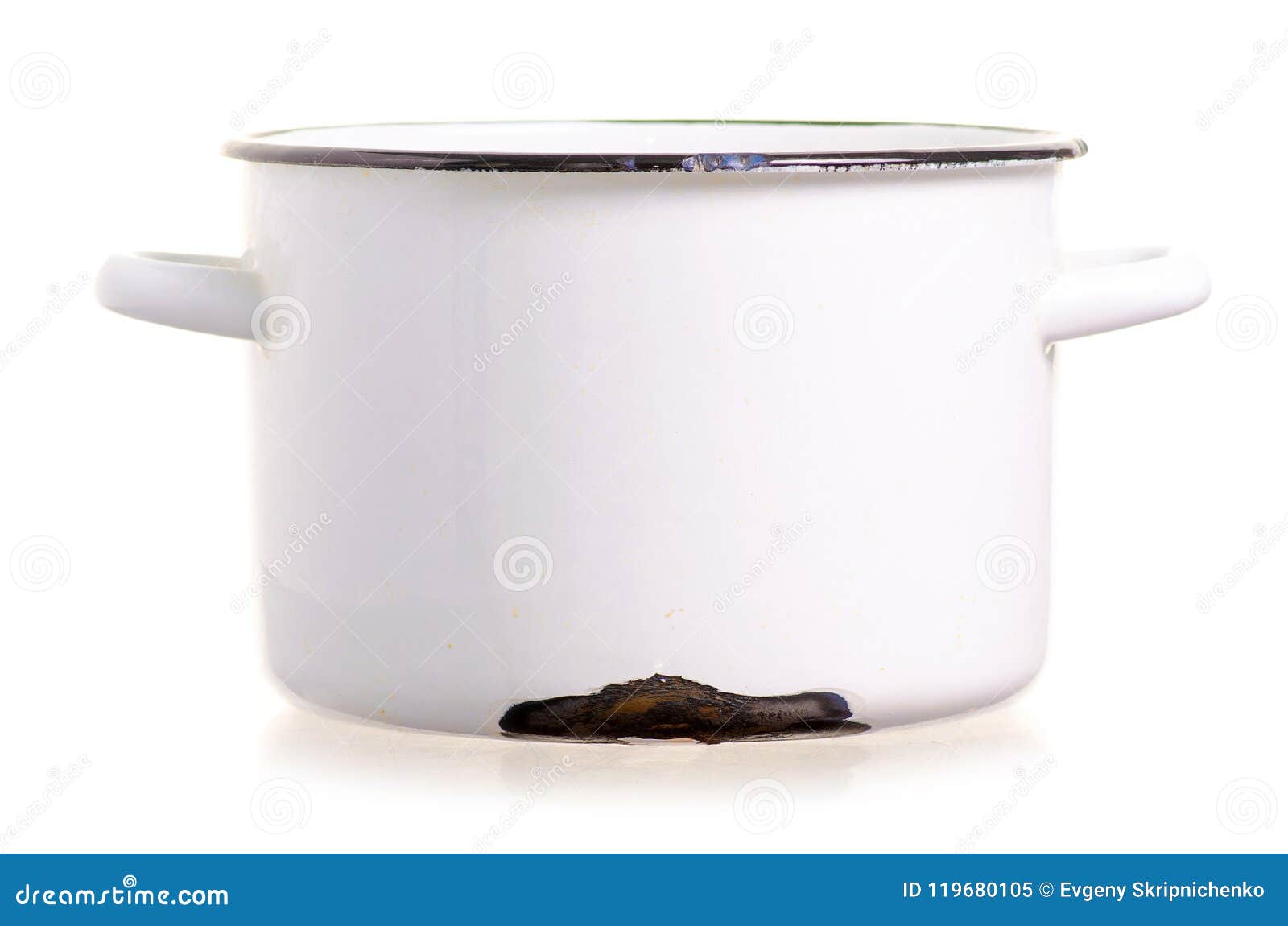 Old Enamel Saucepan Battered Stock Image - Image of background, pink ...