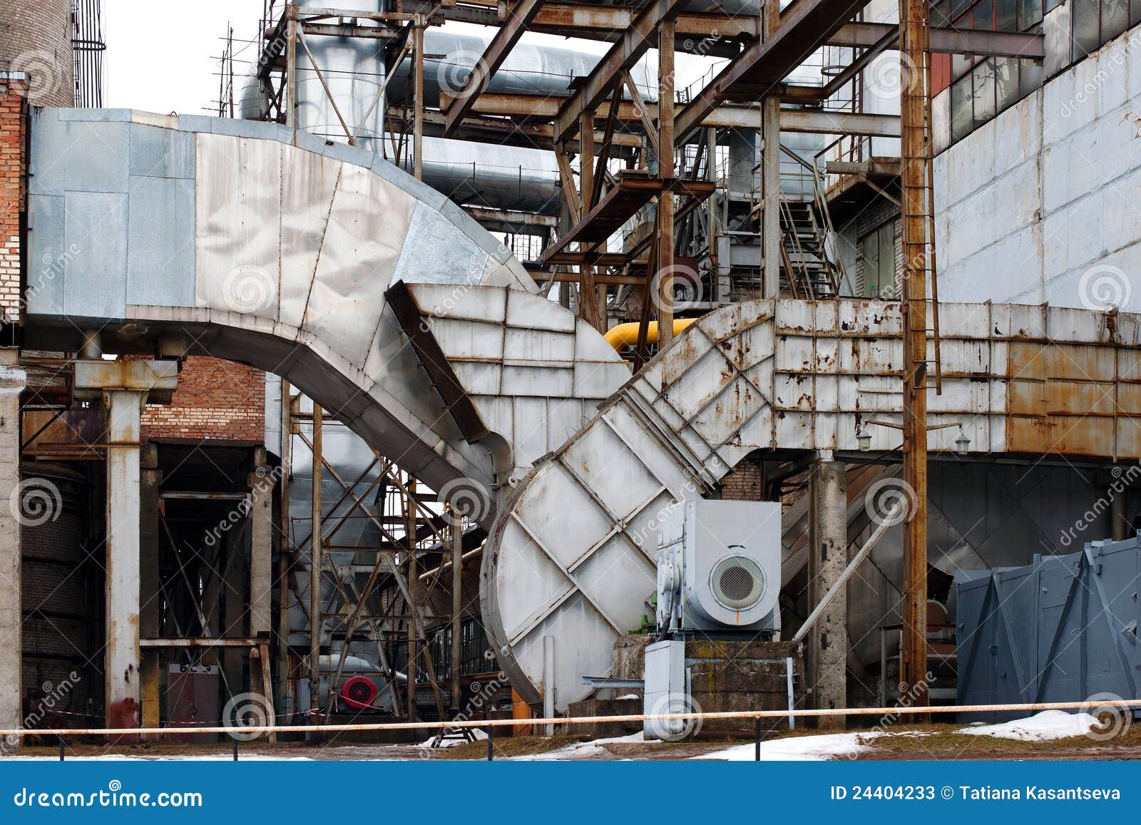 Old energy facility. stock image. Image of pipe, architecture - 24404233
