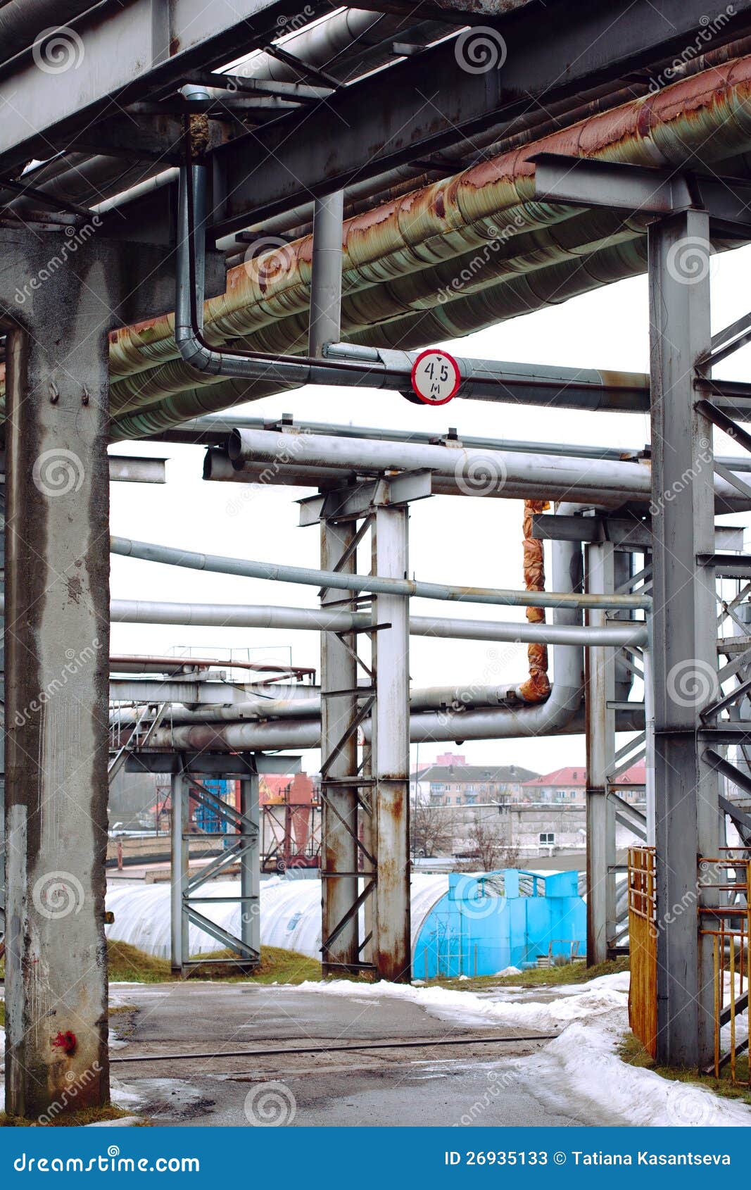 Old energy facility. stock image. Image of uninhabited - 26935133