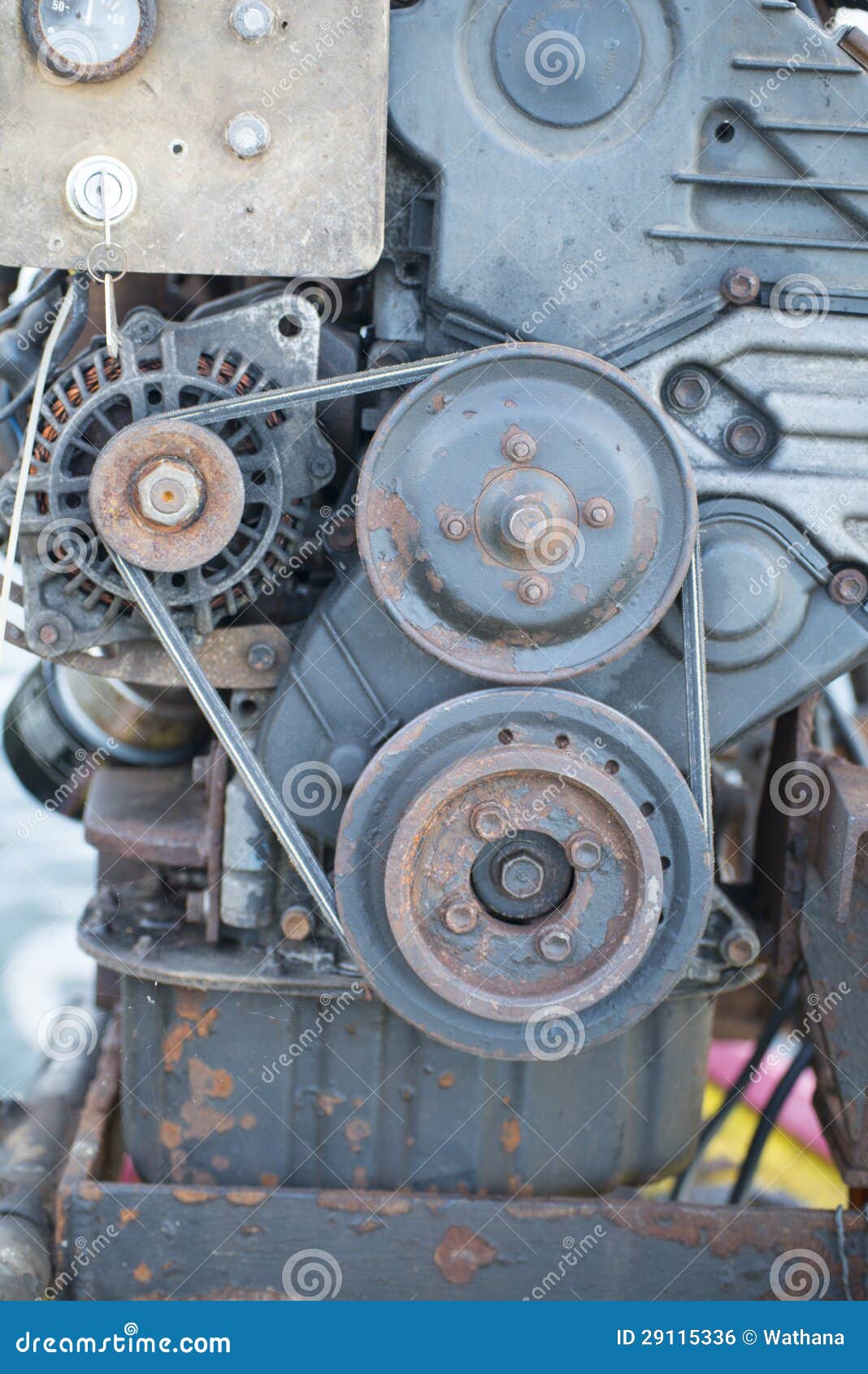 Old Engine stock photo. Image of rust, pulley, iron, steel - 29115336