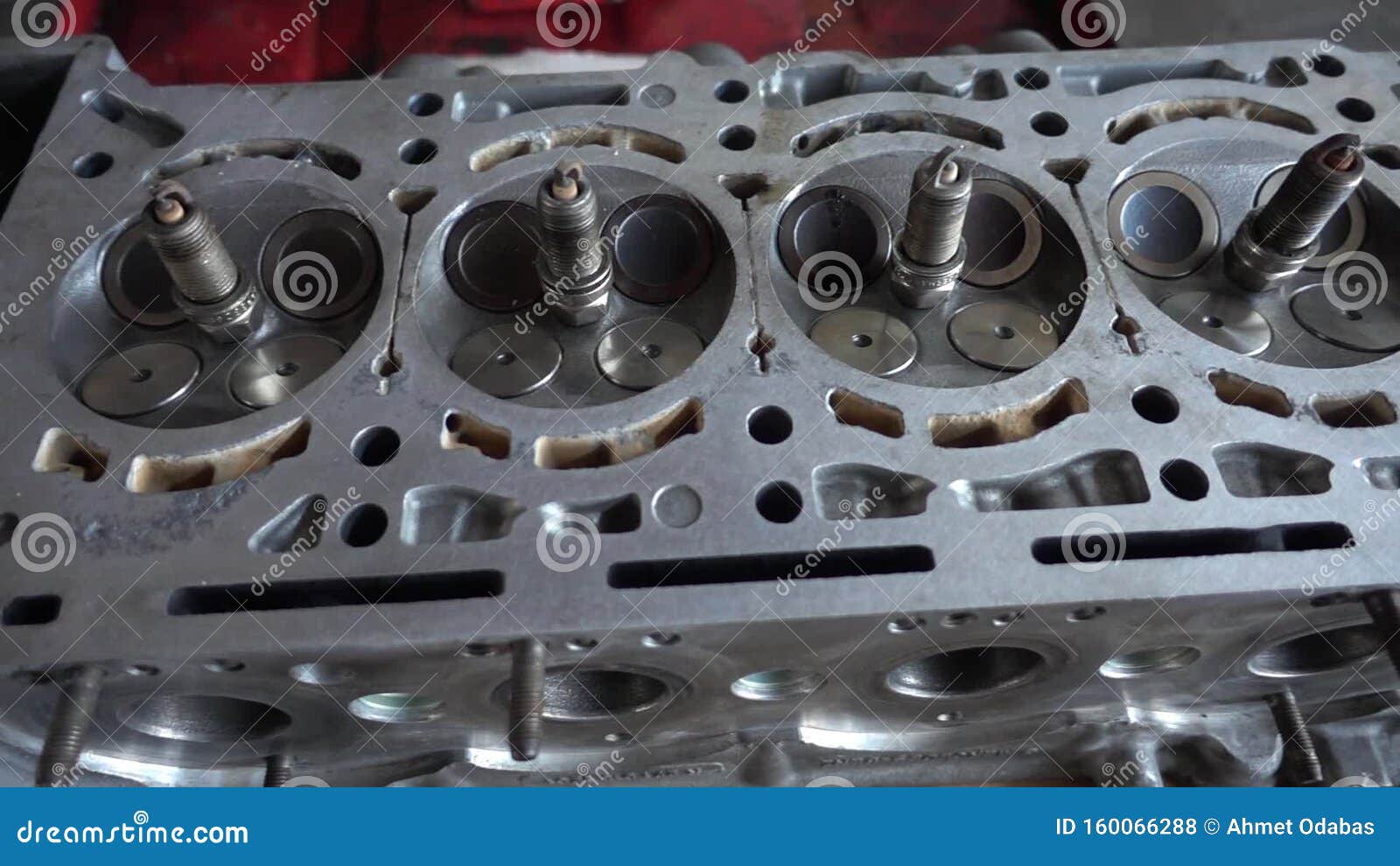 Old Engine Block of Car in a Workshop Stock Footage - Video of spare ...