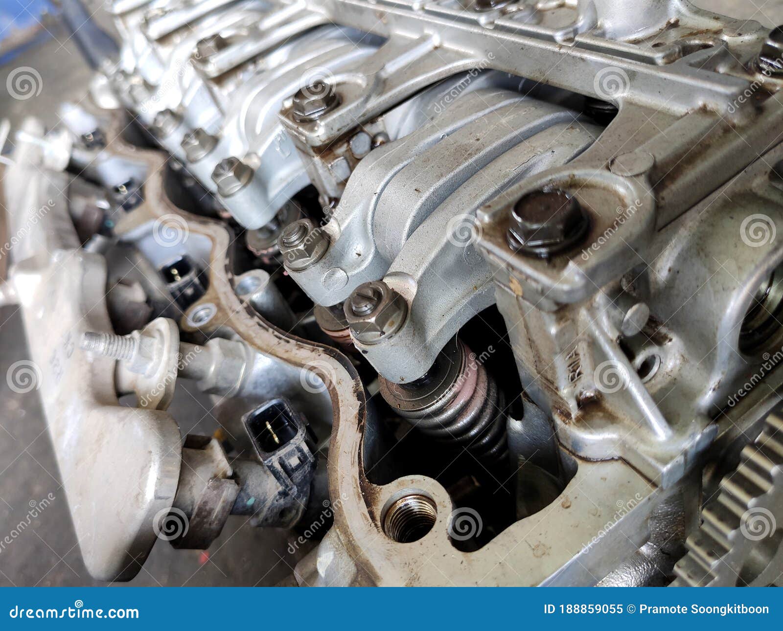 Old Engine of Car for Rebuild Stock Image - Image of industry ...