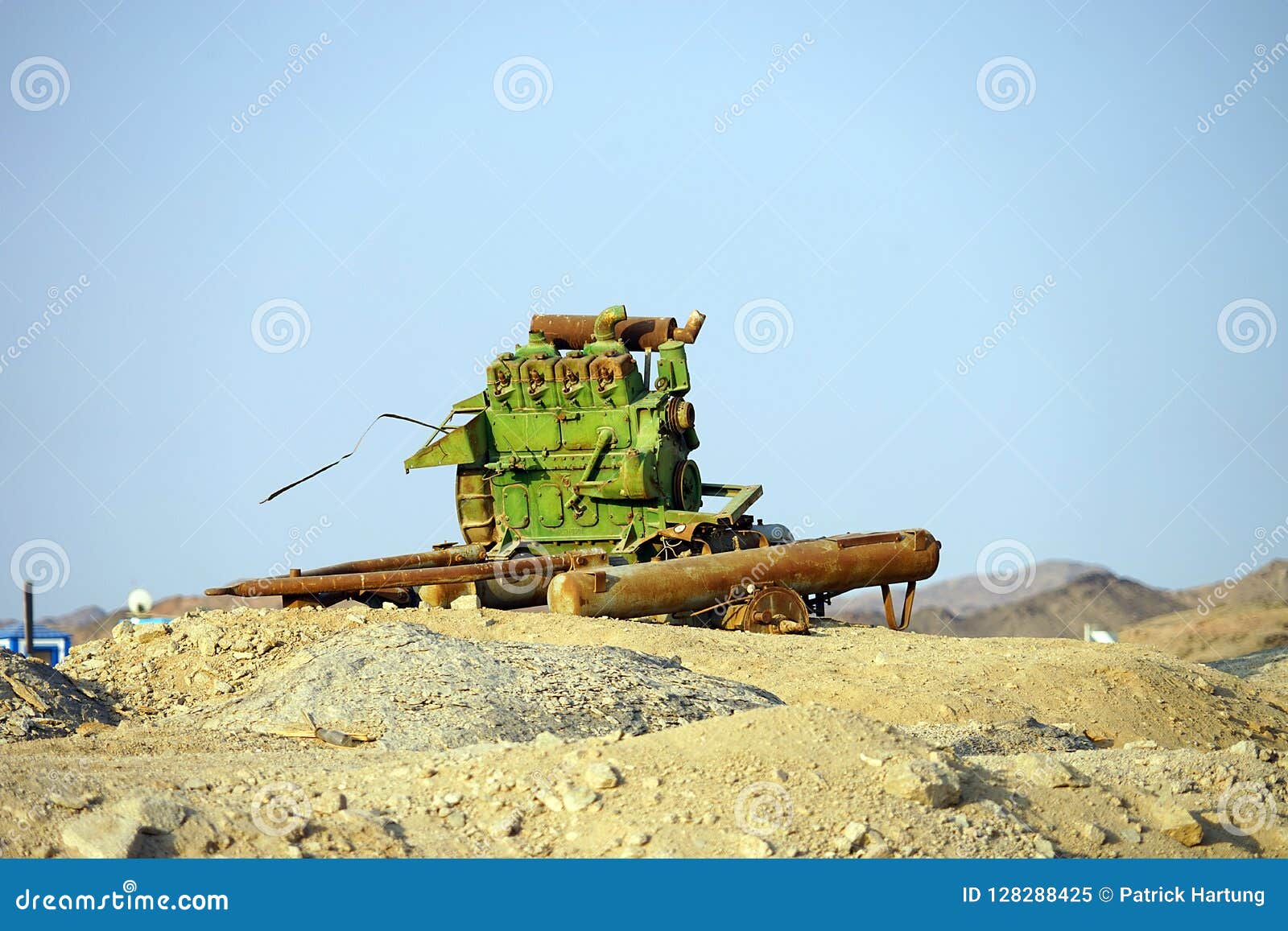 Old Engine in the Desert Egypt Luxor Stock Image - Image of inside ...