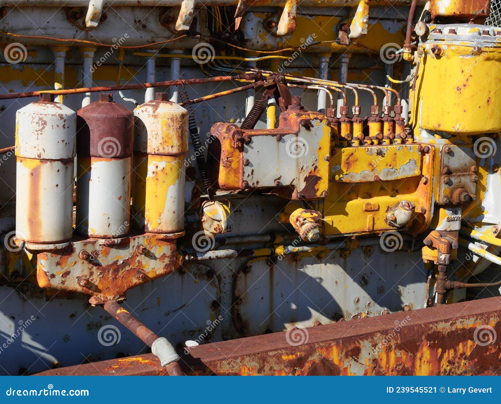 Old Engine Details, Vertical Air Compressor Stock Image - Image of auto ...