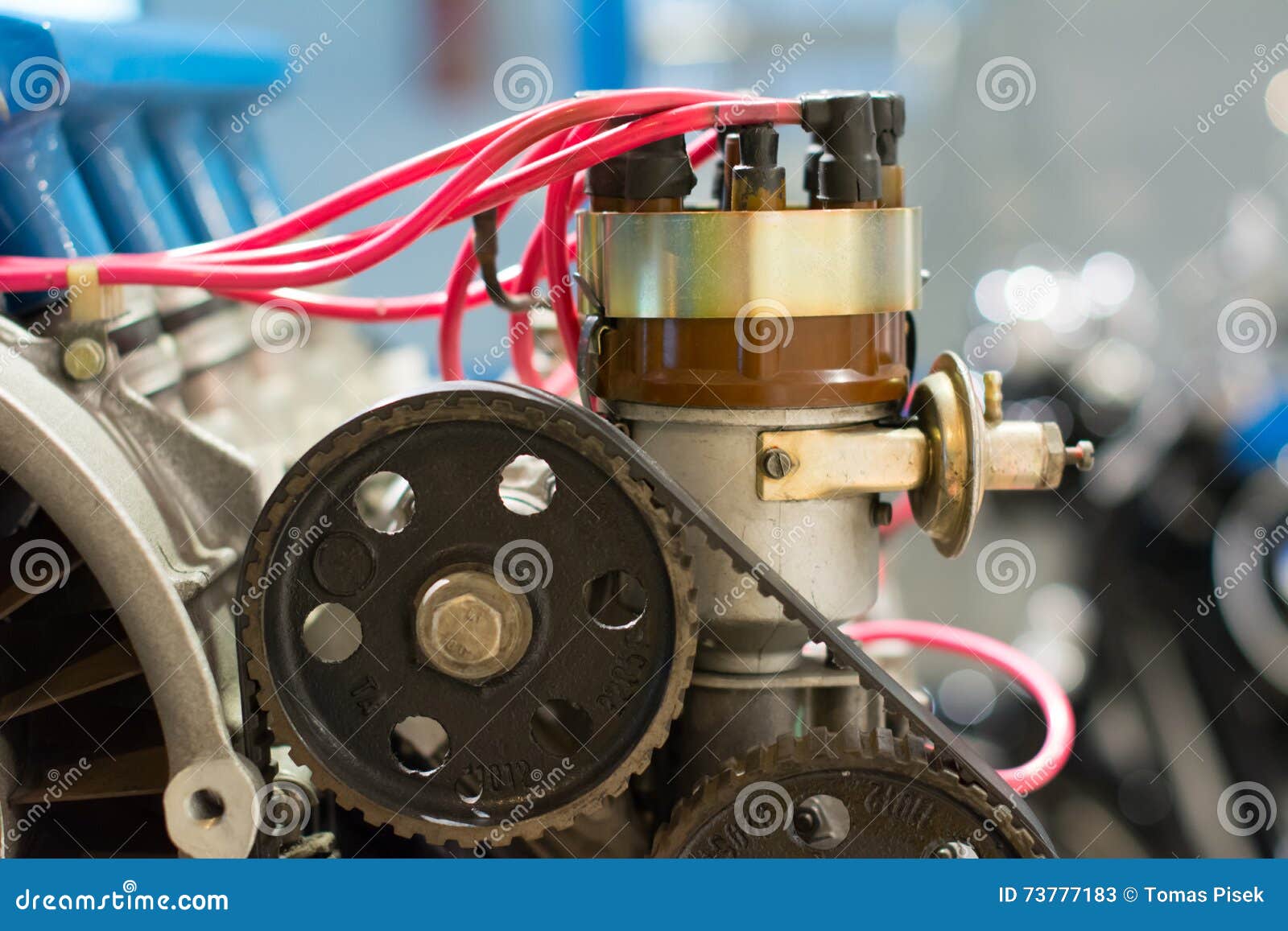 Old engine distributor stock image. Image of sprocked - 73777183
