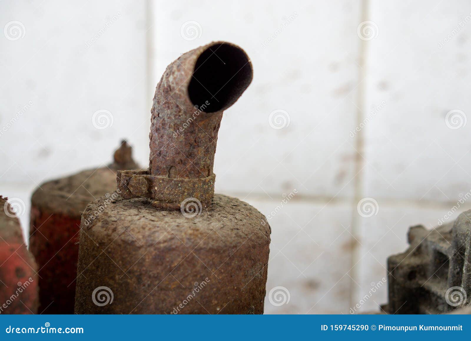 Old Engine Motor of Water Pump. Stock Photo - Image of circle, machine ...