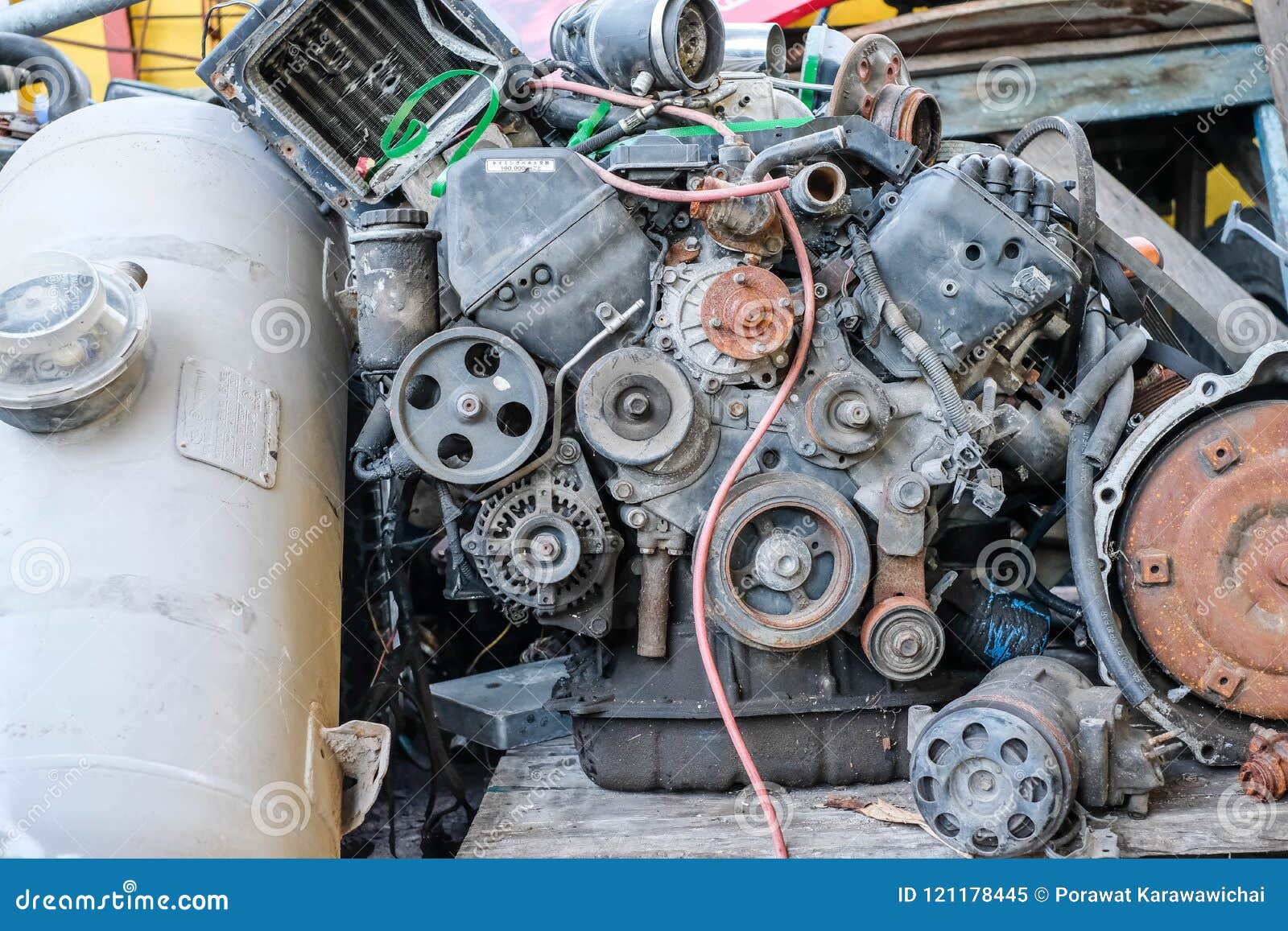 Old engine stock image. Image of gear, vehicle, tube - 121178445