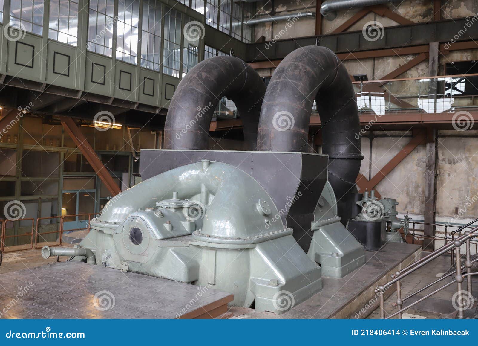 Engine of an Old Power Plant Stock Photo - Image of industrial, engine ...