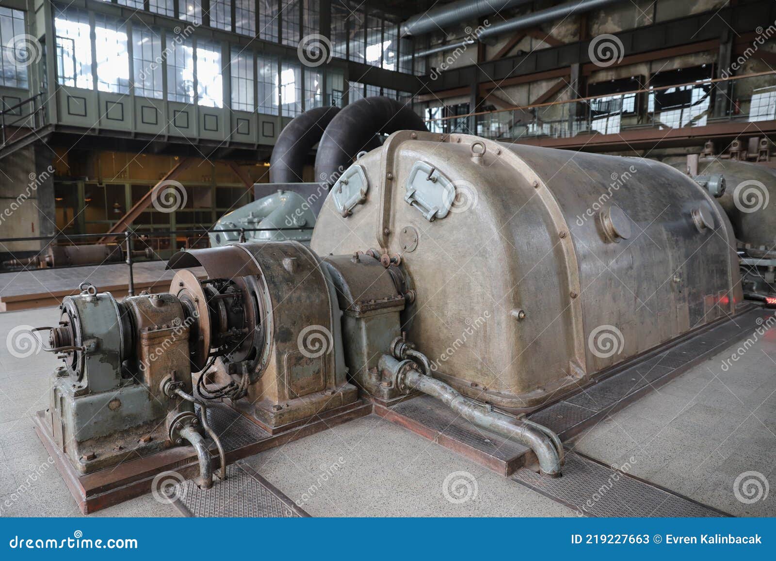 Engine of an Old Power Plant Editorial Stock Photo - Image of rust ...