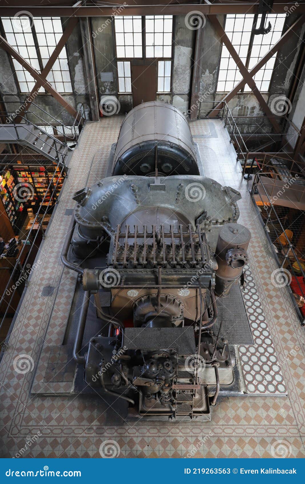 Engine of an Old Power Plant Stock Image - Image of engine, dirty ...