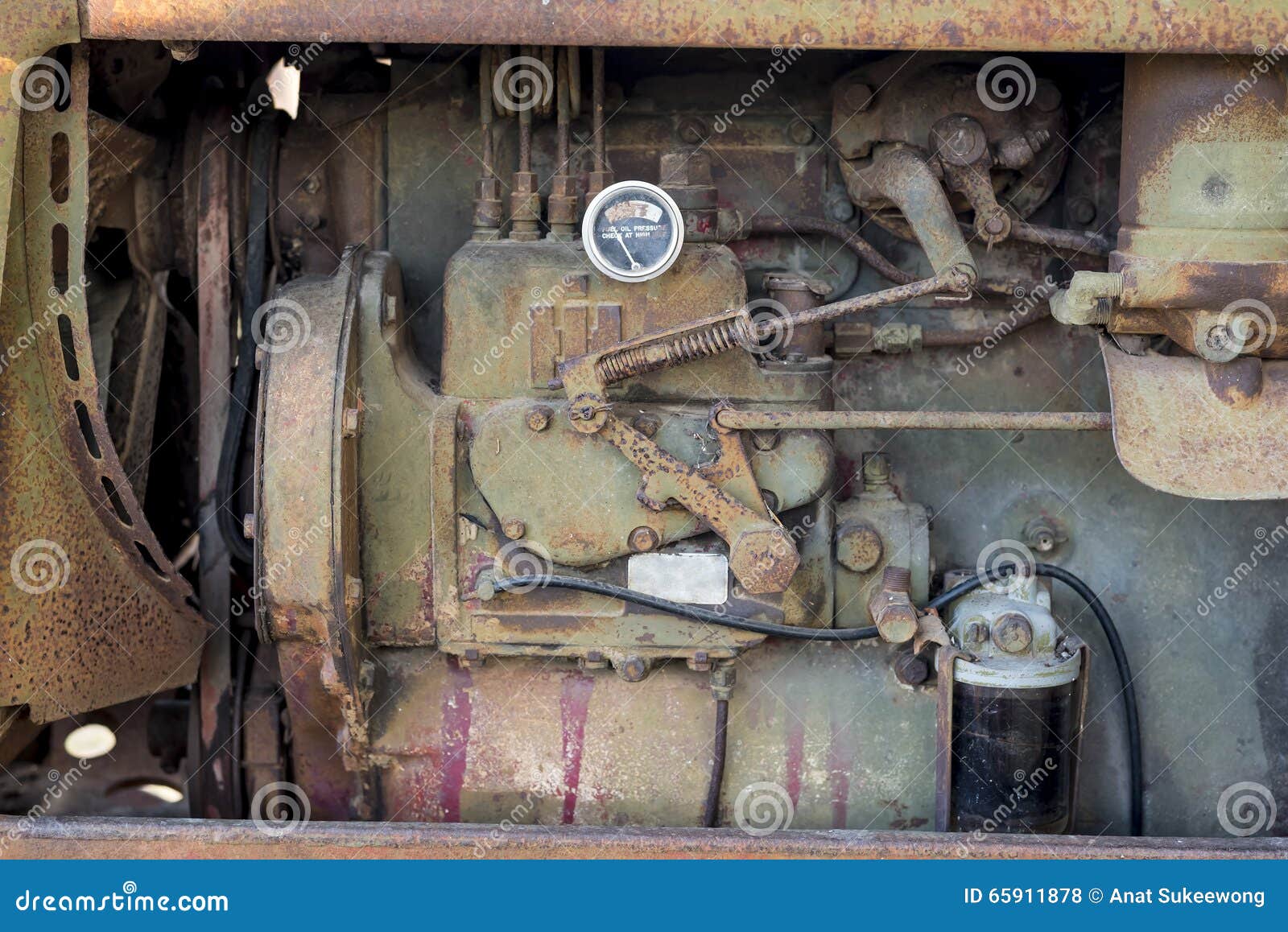 Old engine tractor stock photo. Image of plow, grill - 65911878