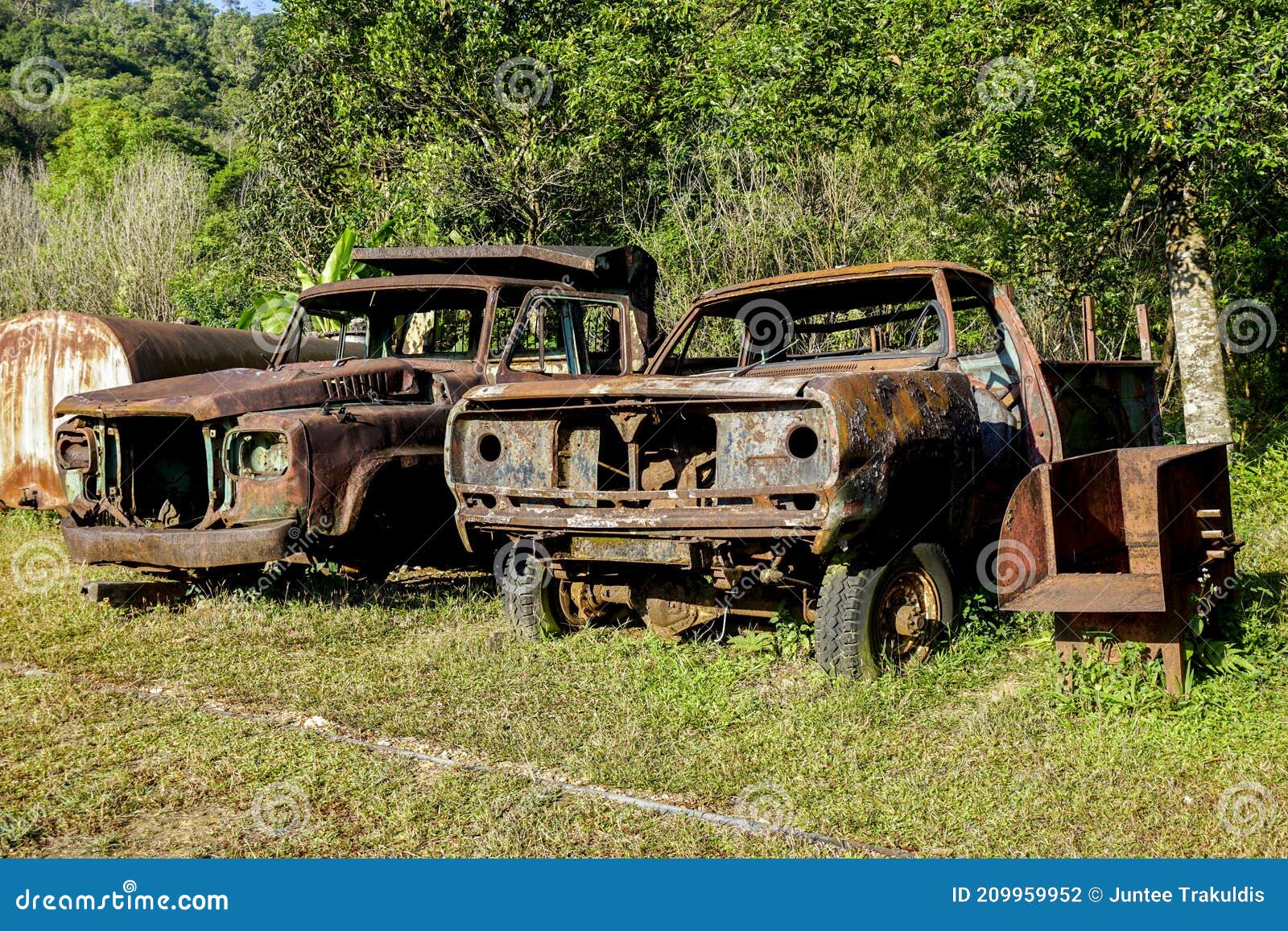 Old engine wrecks stock photo. Image of background, technology - 209959952
