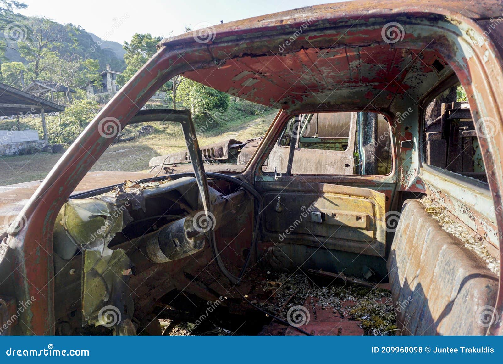 Old engine wrecks stock photo. Image of restored, vintage - 209960098