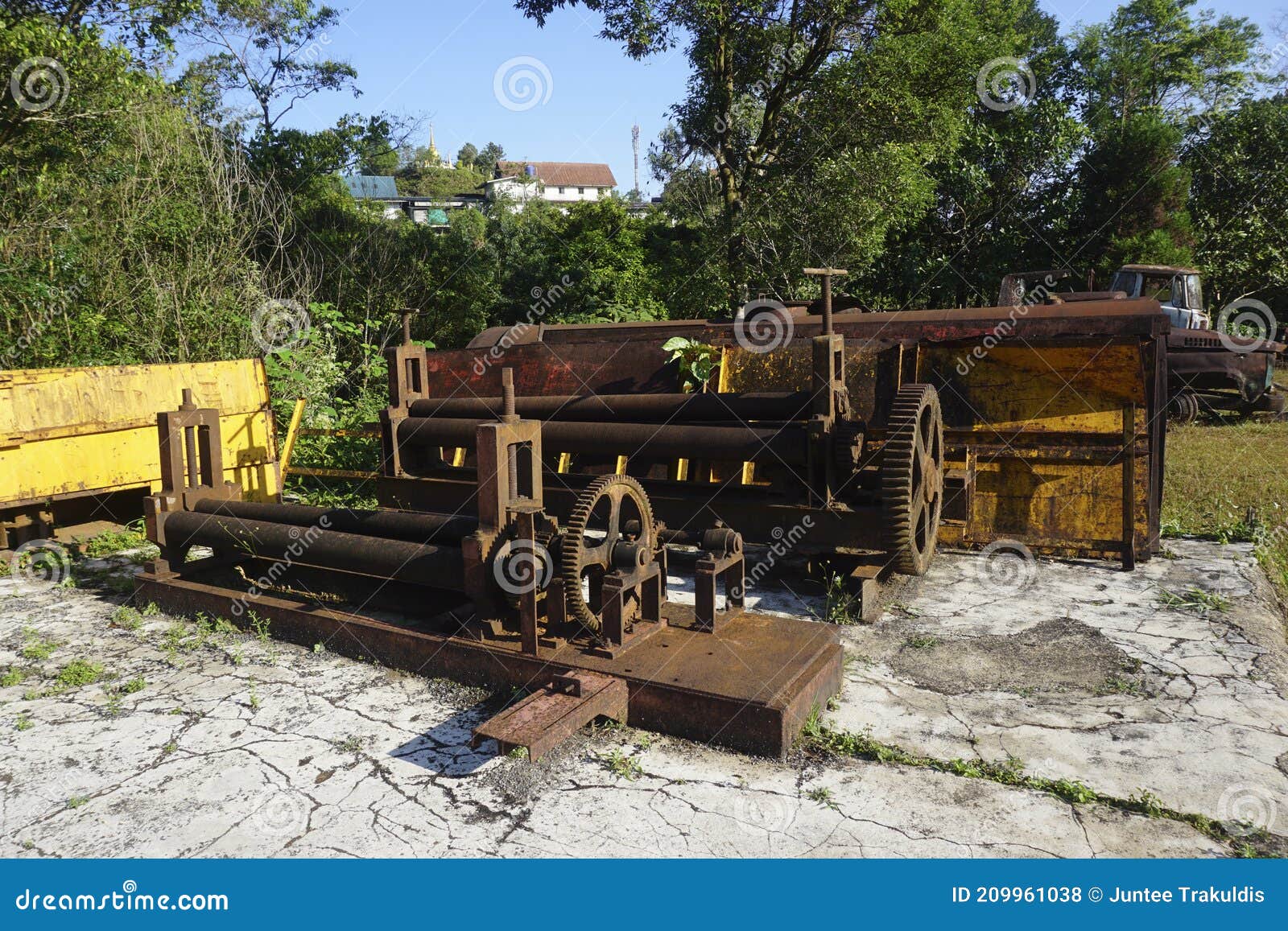 Old engine wrecks stock photo. Image of travel, rusty - 209961038